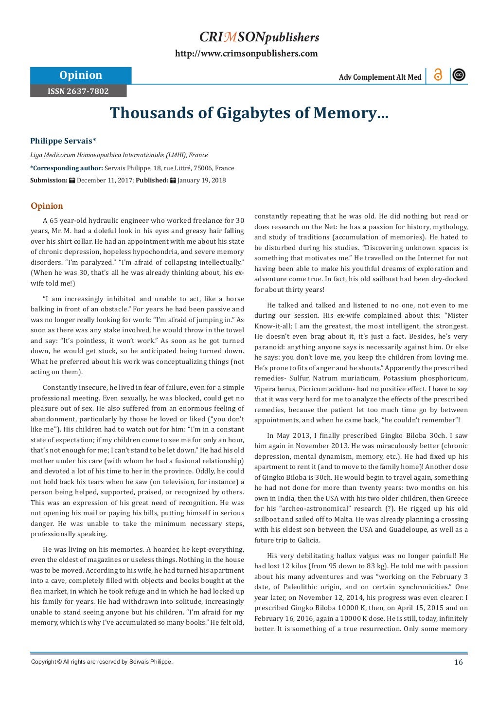 Thousands of Gigabytes of Memory...