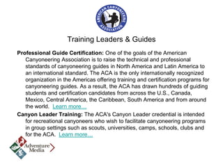 American Canyoneering Association | PDF | Outdoor Attractions | Attractions