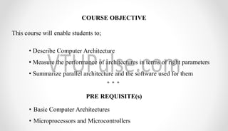 Advanced Computer Architecture Module1.pdf