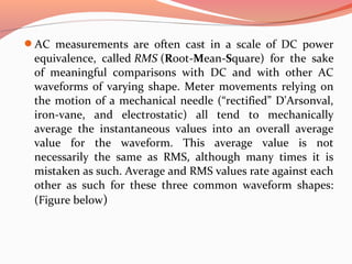 Ac and dc meters and kirchoff's laws | PPT