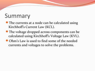 Ac and dc meters and kirchoff's laws | PPT