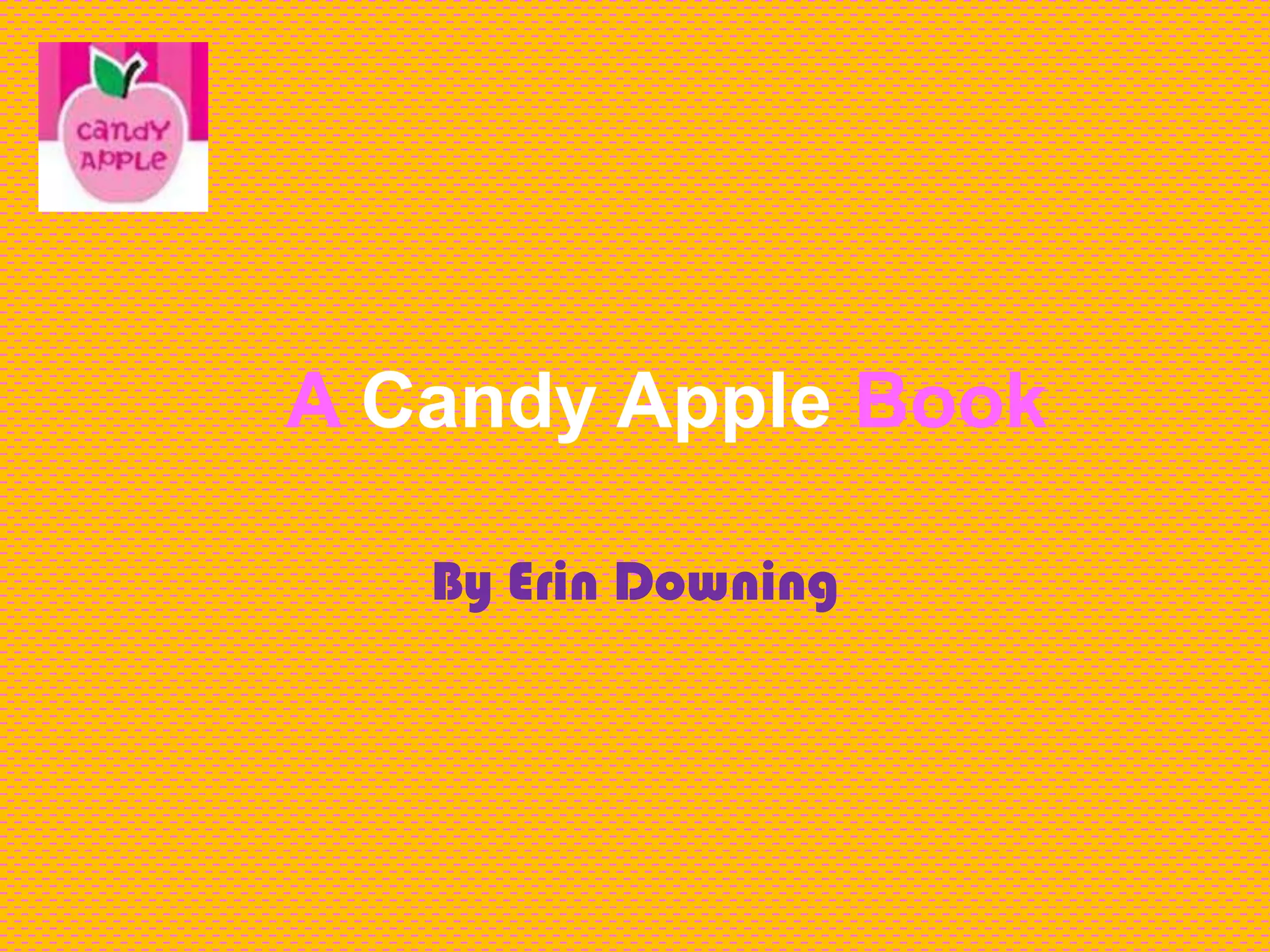 A candy apple book | PPT