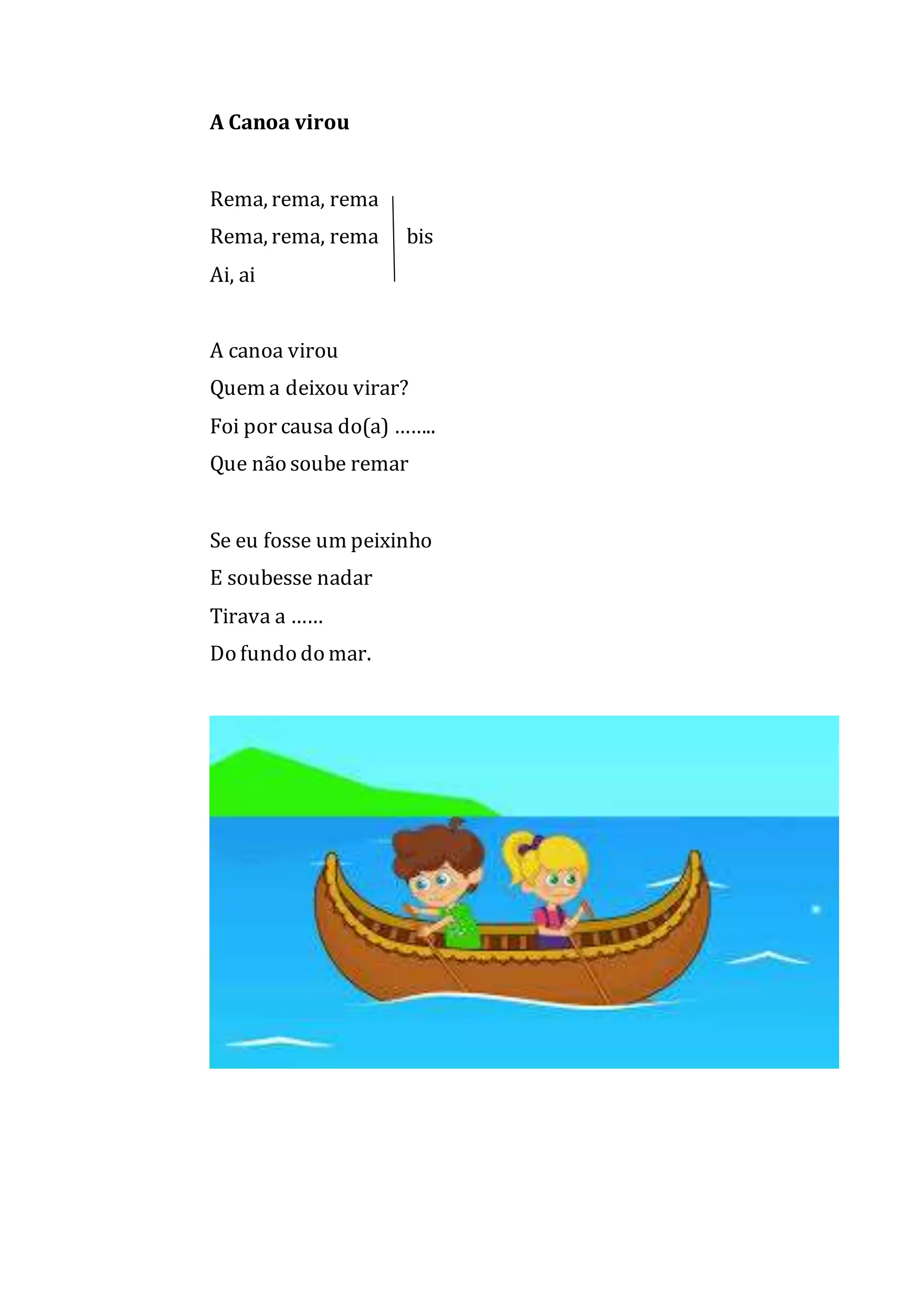 A canoa virou | DOCX