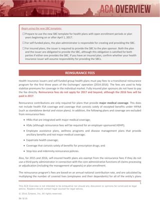 ACA Overview - 2017 Compliance Checklist | PDF