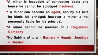 Capacity and validity of contract | PPTX
