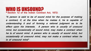 Capacity and validity of contract | PPTX