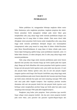 Sistem Pelistrikan Motor Bakar | DOCX