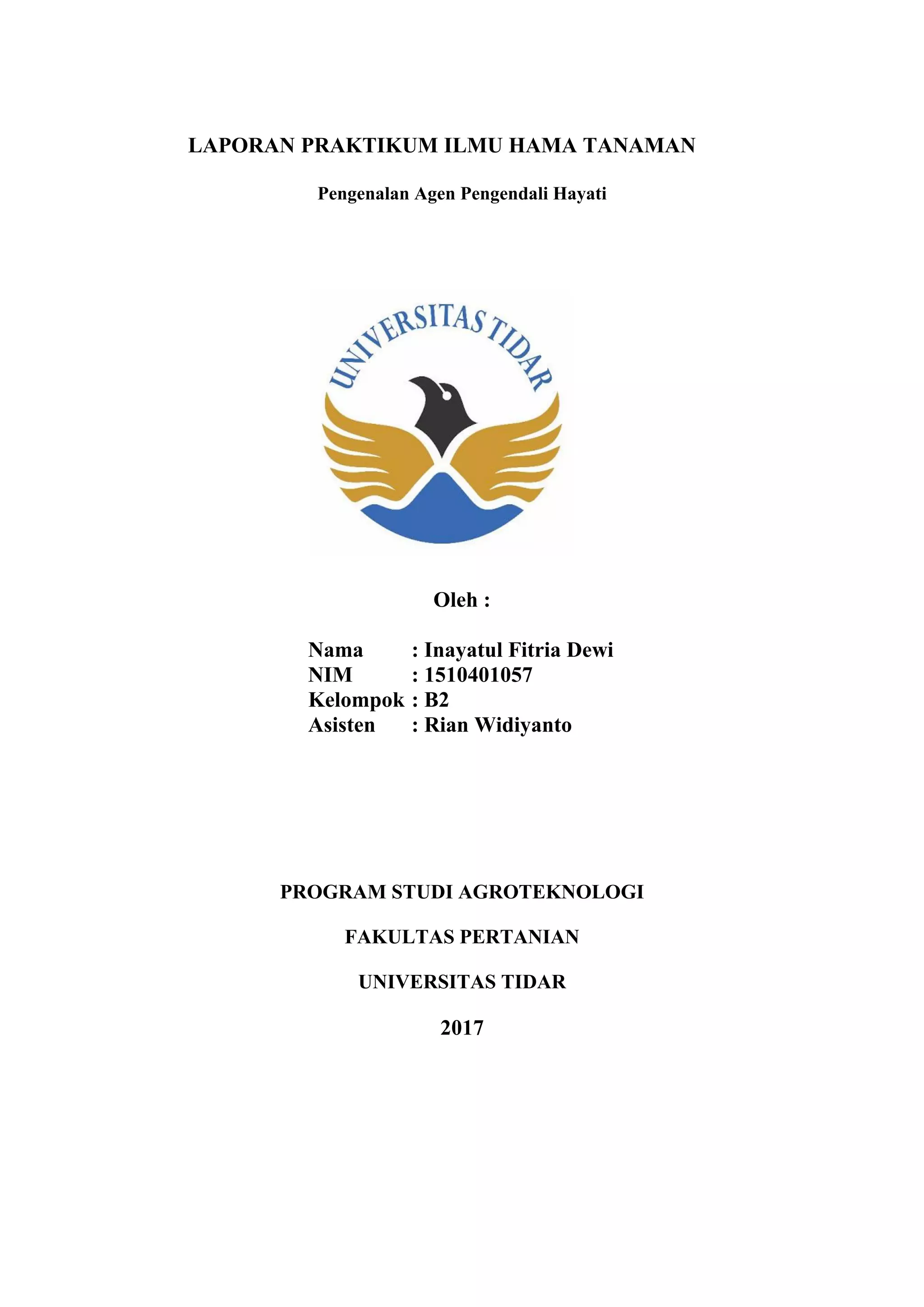 pengenalan agens pengendali hayati | PDF