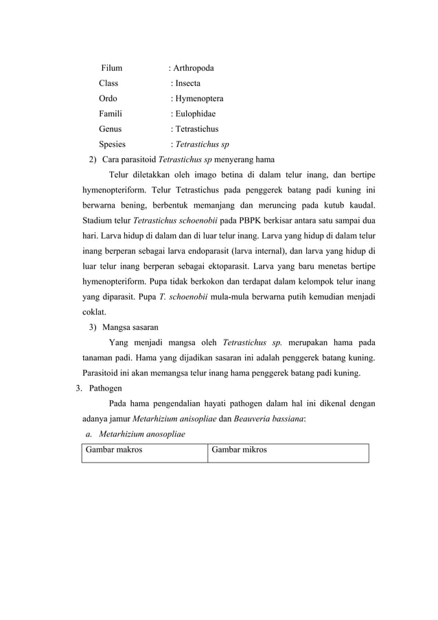 pengenalan agens pengendali hayati | PDF