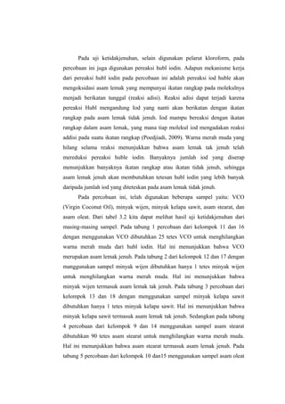 Laporan Biokimia ITP UNS SMT3 Lipida | DOC