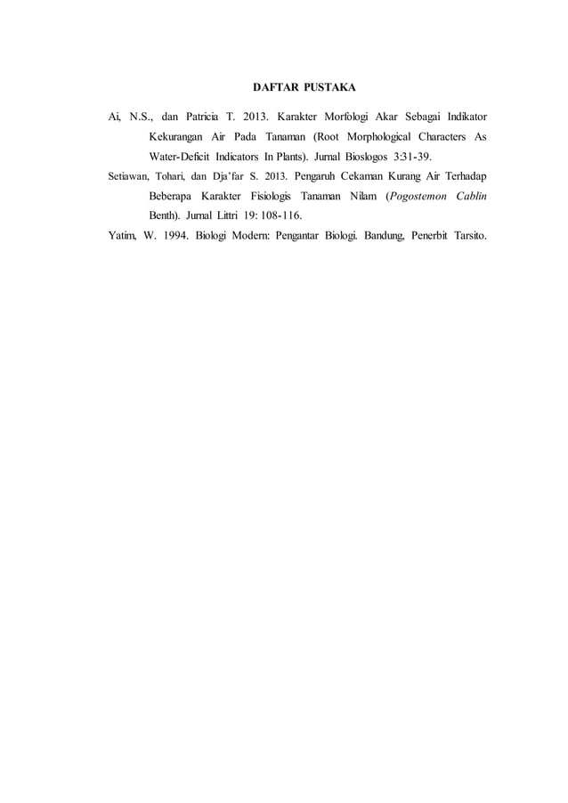 Acara 4 Praktikum Dasar-dasar Ekologi | DOCX