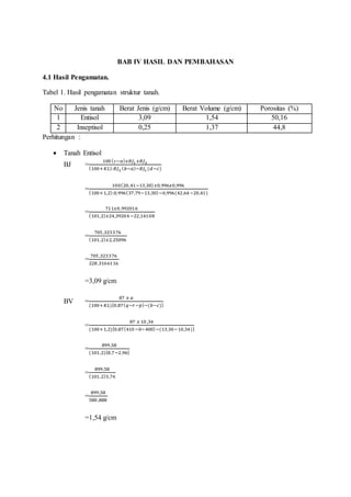 Acara 4 (struktur tanah) | DOCX