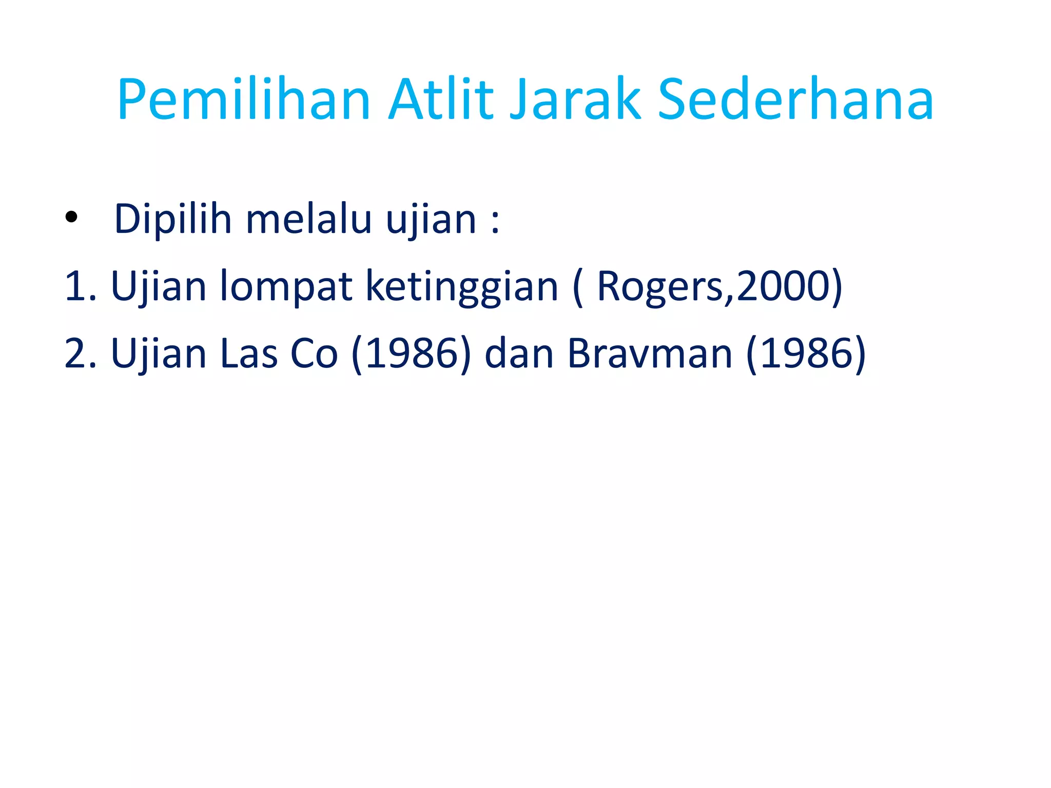 Acara Lari Jarak Sederhana | PPTX