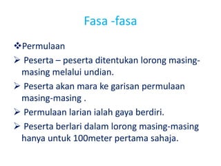 Acara Lari Jarak Sederhana | PPTX