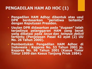 Hukum Acara Pengadilan Hak Asasi Manusia (Idik Saeful Bahri) | PPT