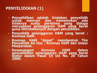 Hukum Acara Pengadilan Hak Asasi Manusia (Idik Saeful Bahri) | PPT