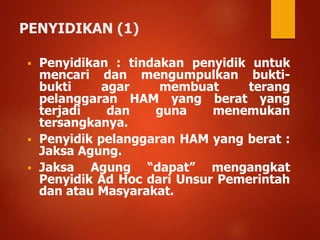 Hukum Acara Pengadilan Hak Asasi Manusia (Idik Saeful Bahri) | PPT