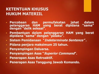 Hukum Acara Pengadilan Hak Asasi Manusia (Idik Saeful Bahri) | PPT