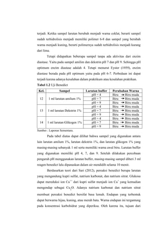 Laporan Biokimia ITP UNS SMT3 Enzim | DOC