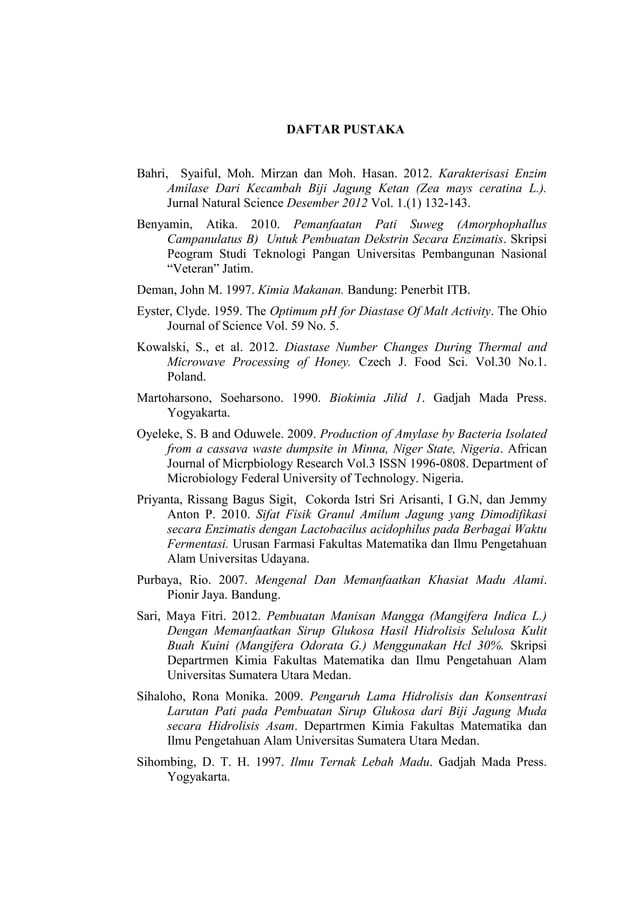 Laporan Biokimia ITP UNS SMT3 Enzim | DOC