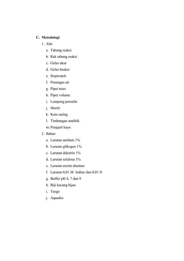 Laporan Biokimia ITP UNS SMT3 Enzim | PDF