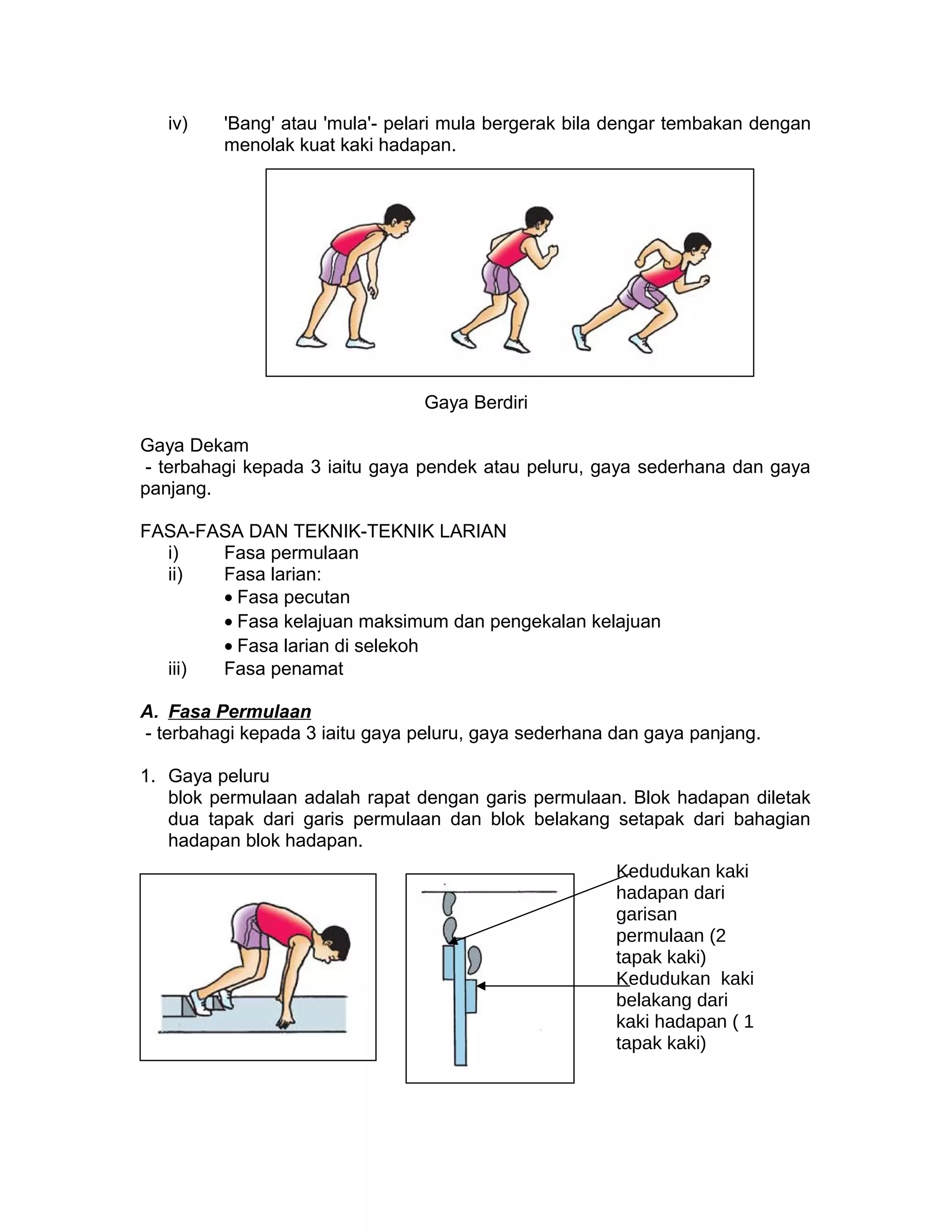 Acara lari pecut 100 meter | DOC