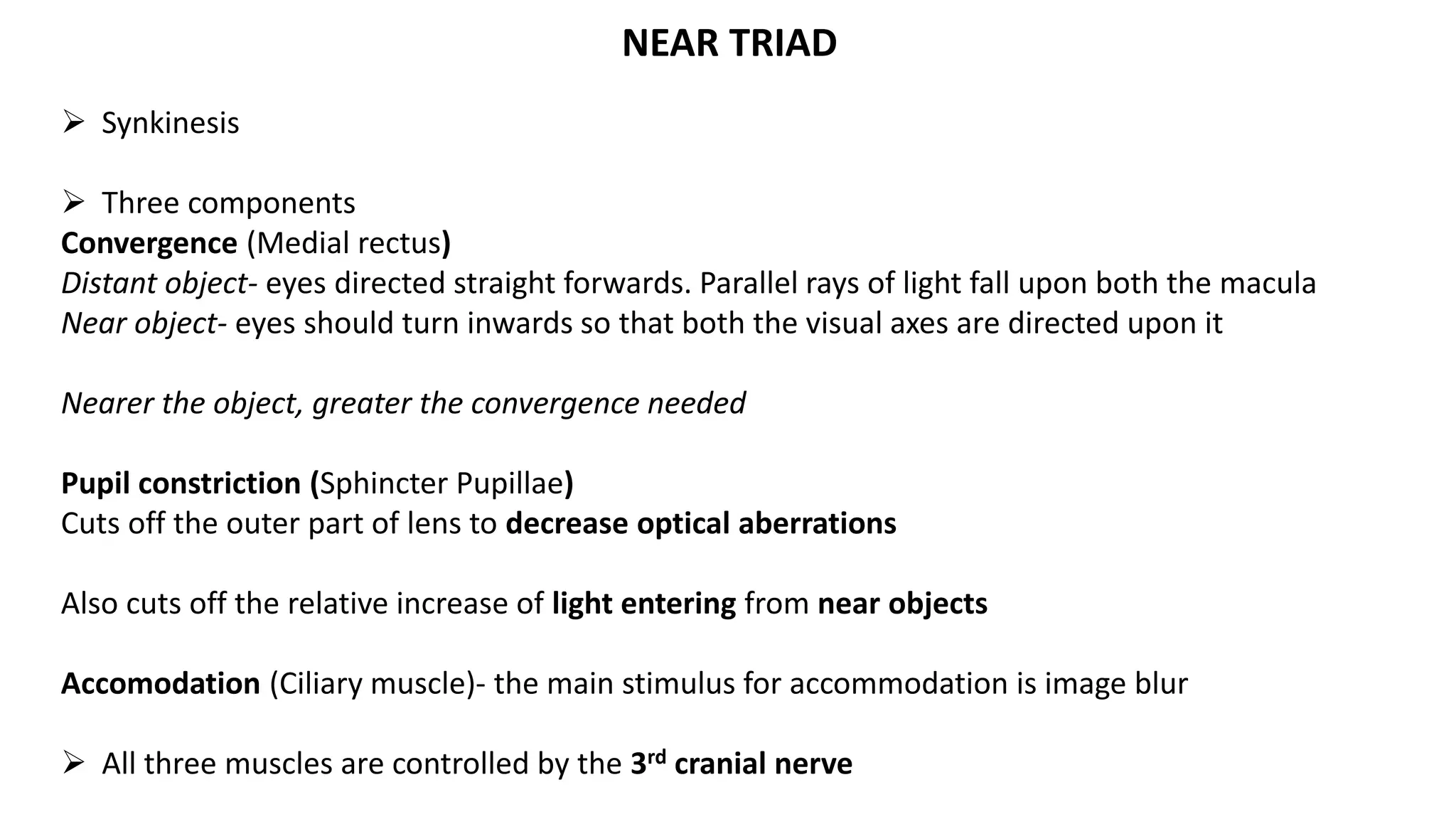 Physiology of Accomodation | PPTX
