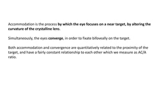 Physiology of Accomodation | PPTX