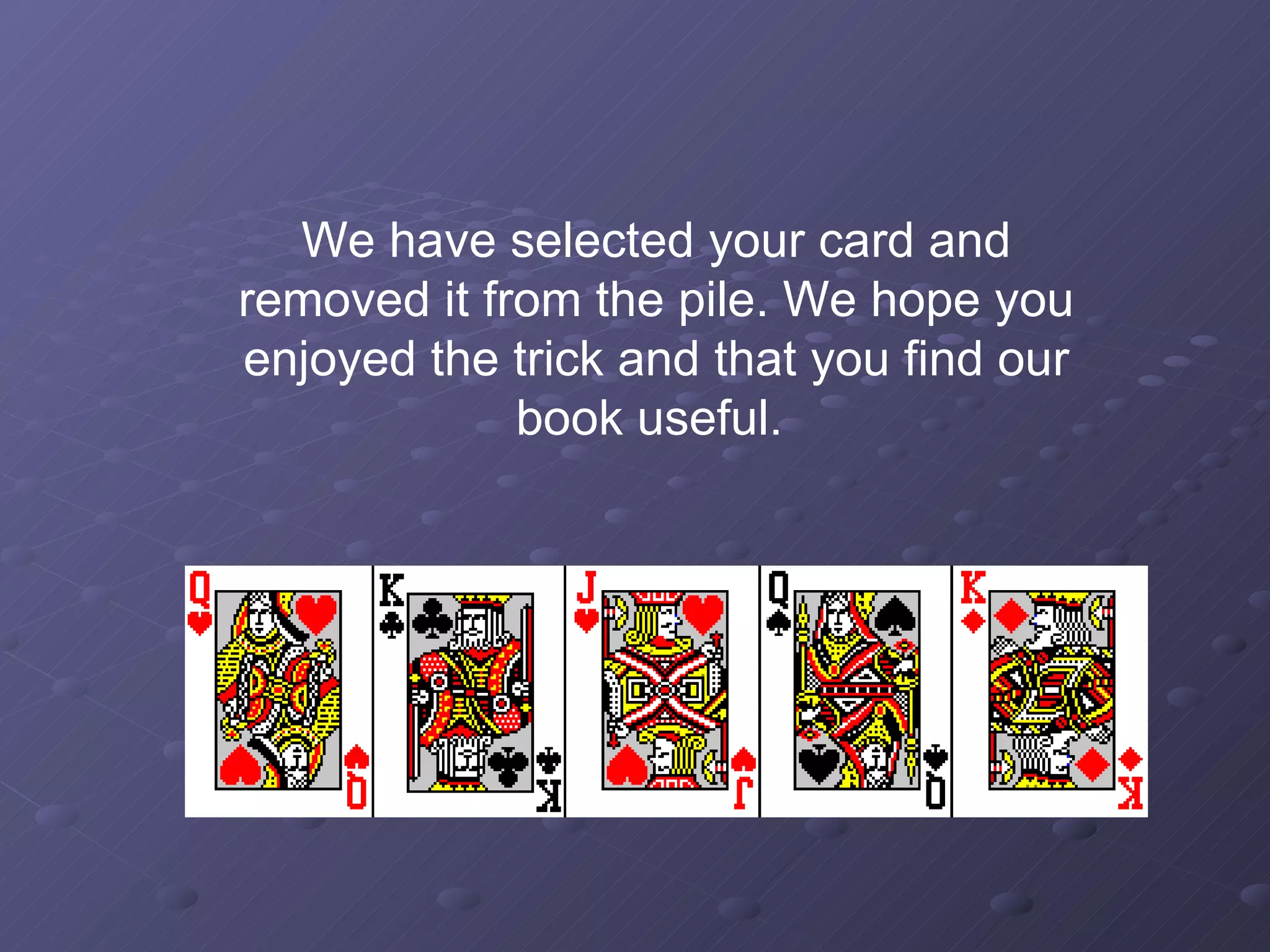 A card trick | PPS