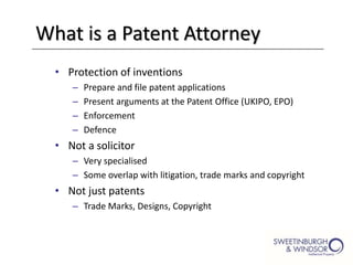 A Career as a Patent Attorney | PPTX