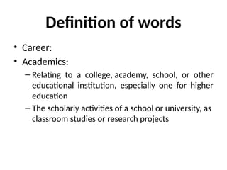 A CAREER IN ACADEMICS (Deeper Life Hih School, Akpabuyo).pptx