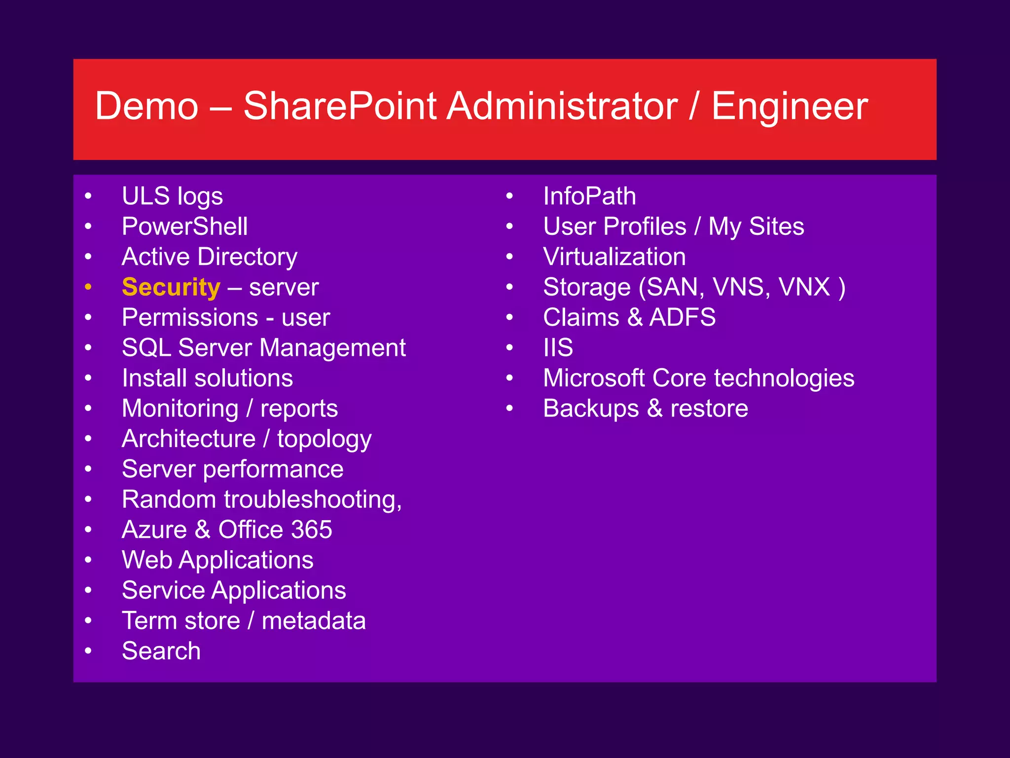 A Career in SharePoint | PPTX