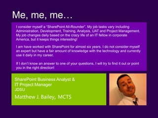 A Career in SharePoint | PPTX