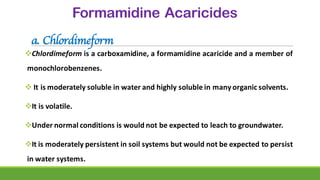 Acaricides classification | PDF