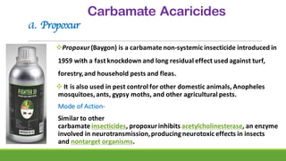 Acaricides classification | PDF