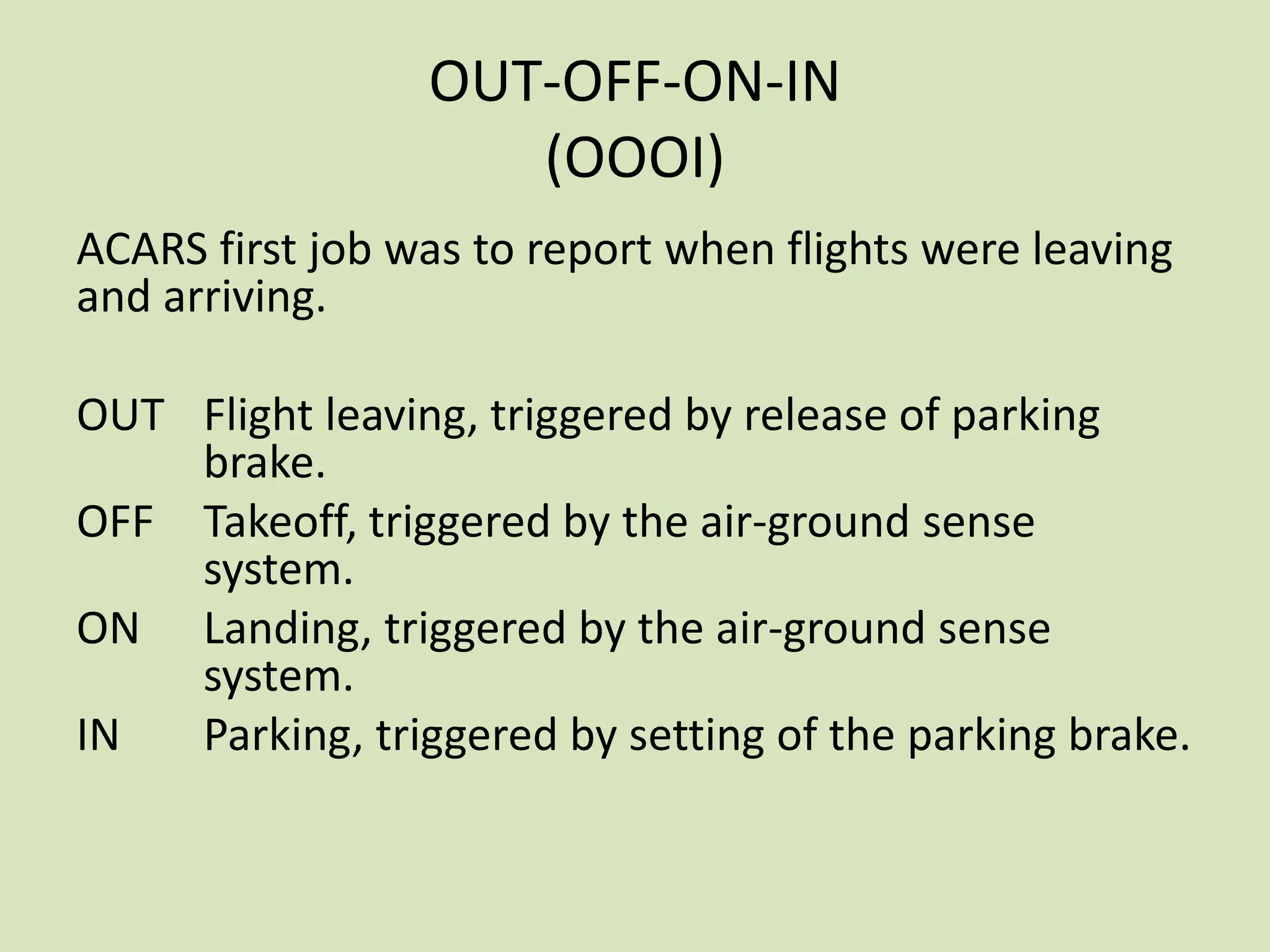 ACARS structural overview, main features | PPTX