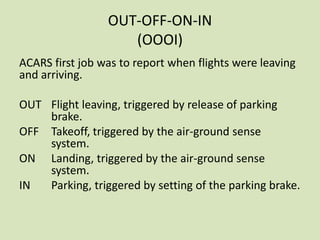 ACARS structural overview, main features | PPTX