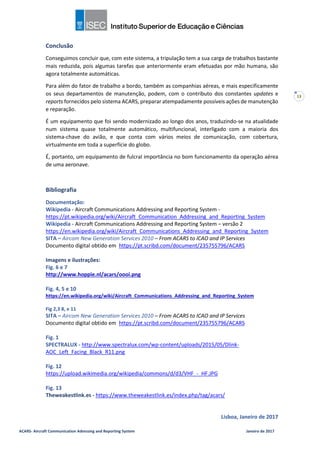 Sistema ACARS - Aircraft Communication adressing and reporting system | PDF