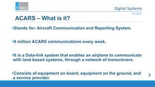 ACARS - Aircraft Communication Adressing and Reporting System | PDF