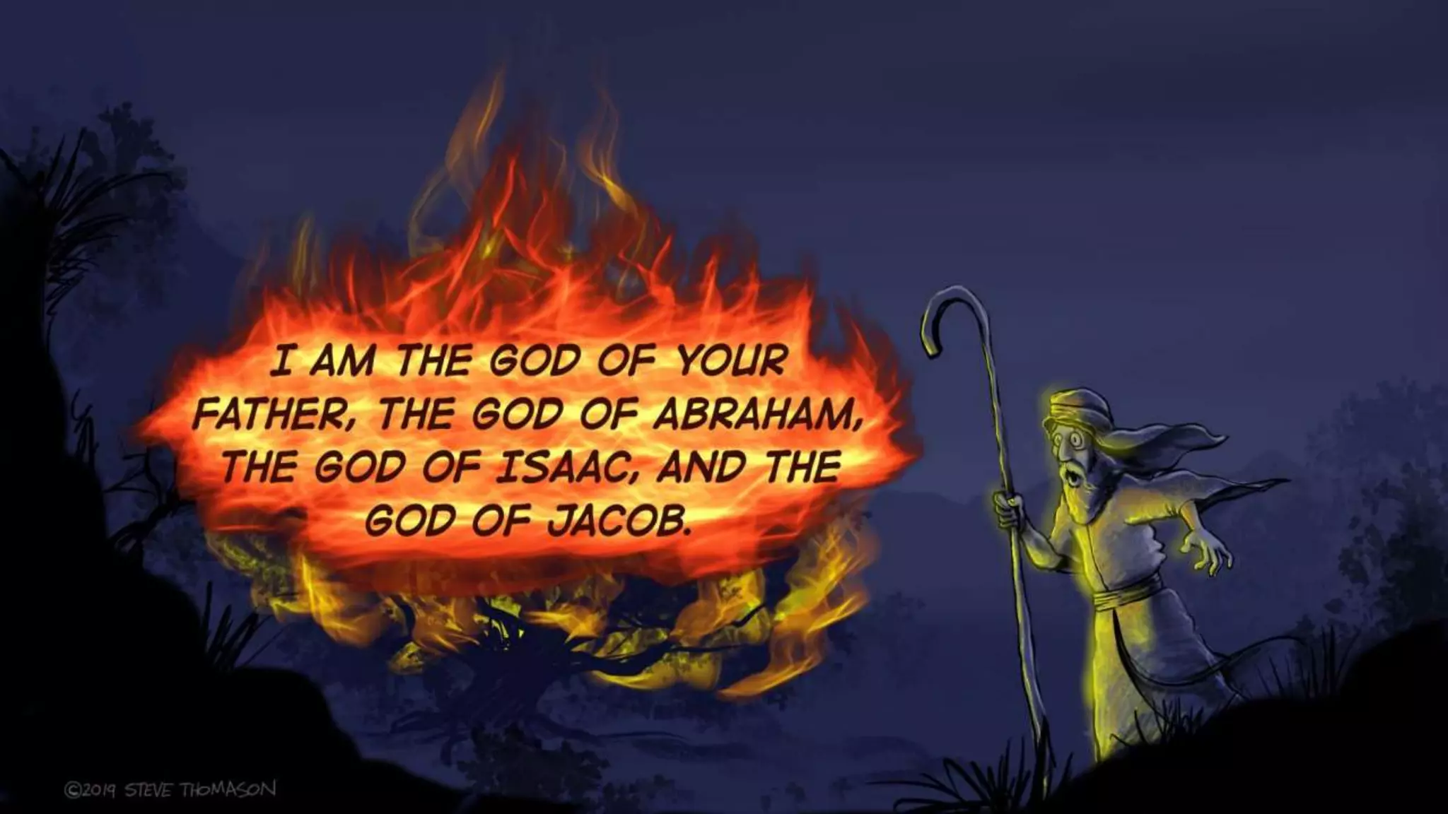 Exodus 3:1-15 | Moses and the Burning Bush | PPTX