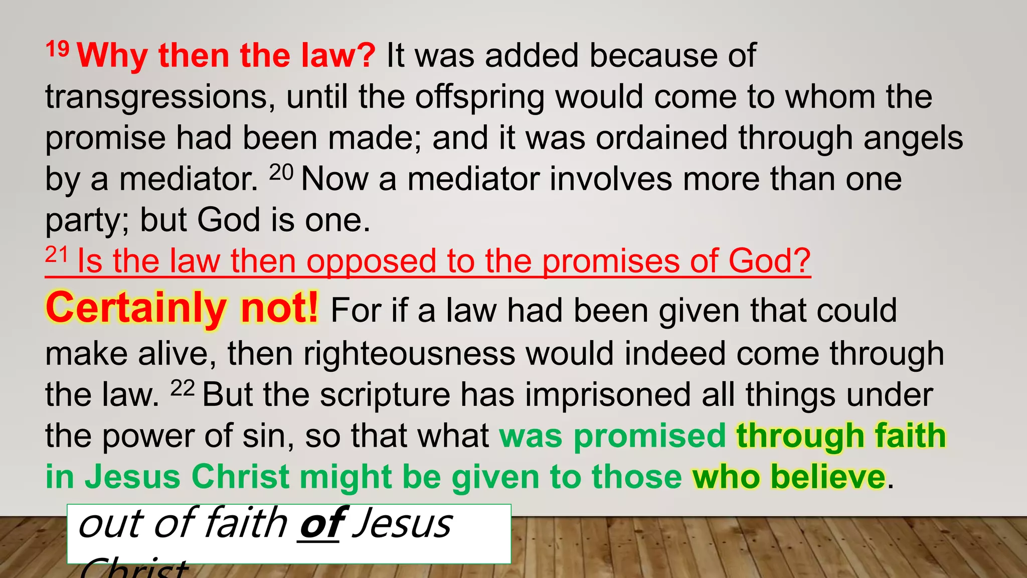 Galatians 3 | Children of Abraham and Sarah | PPTX