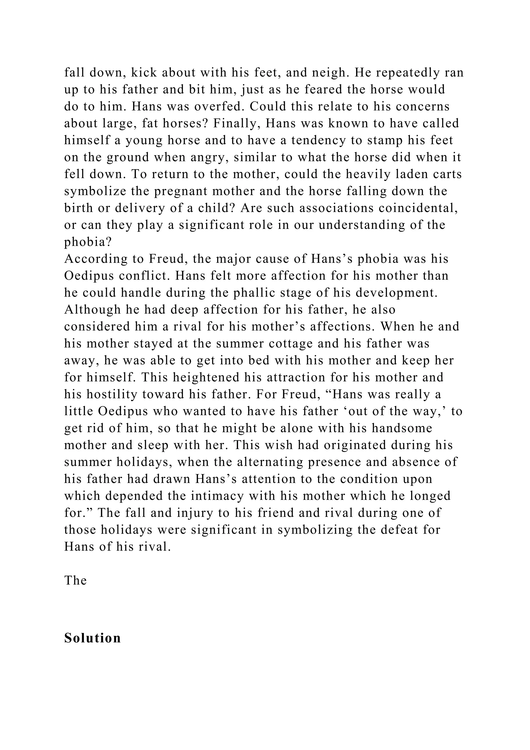 A Case Example Little HansA deep appreciation of Freud’s analys.docx