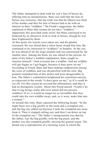 A Case Example Little HansA deep appreciation of Freud’s analys.docx