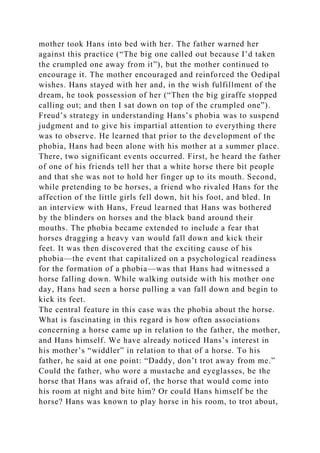 A Case Example Little HansA deep appreciation of Freud’s analys.docx