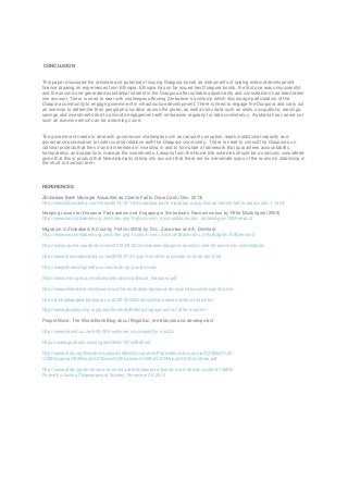 A Case for Diaspora Bonds in Zimbabwe | DOCX