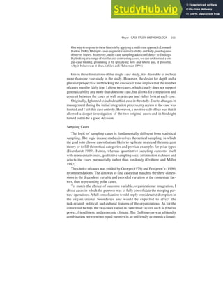 A Case in Case Study Methodology.pdf | Business | Business and Finance