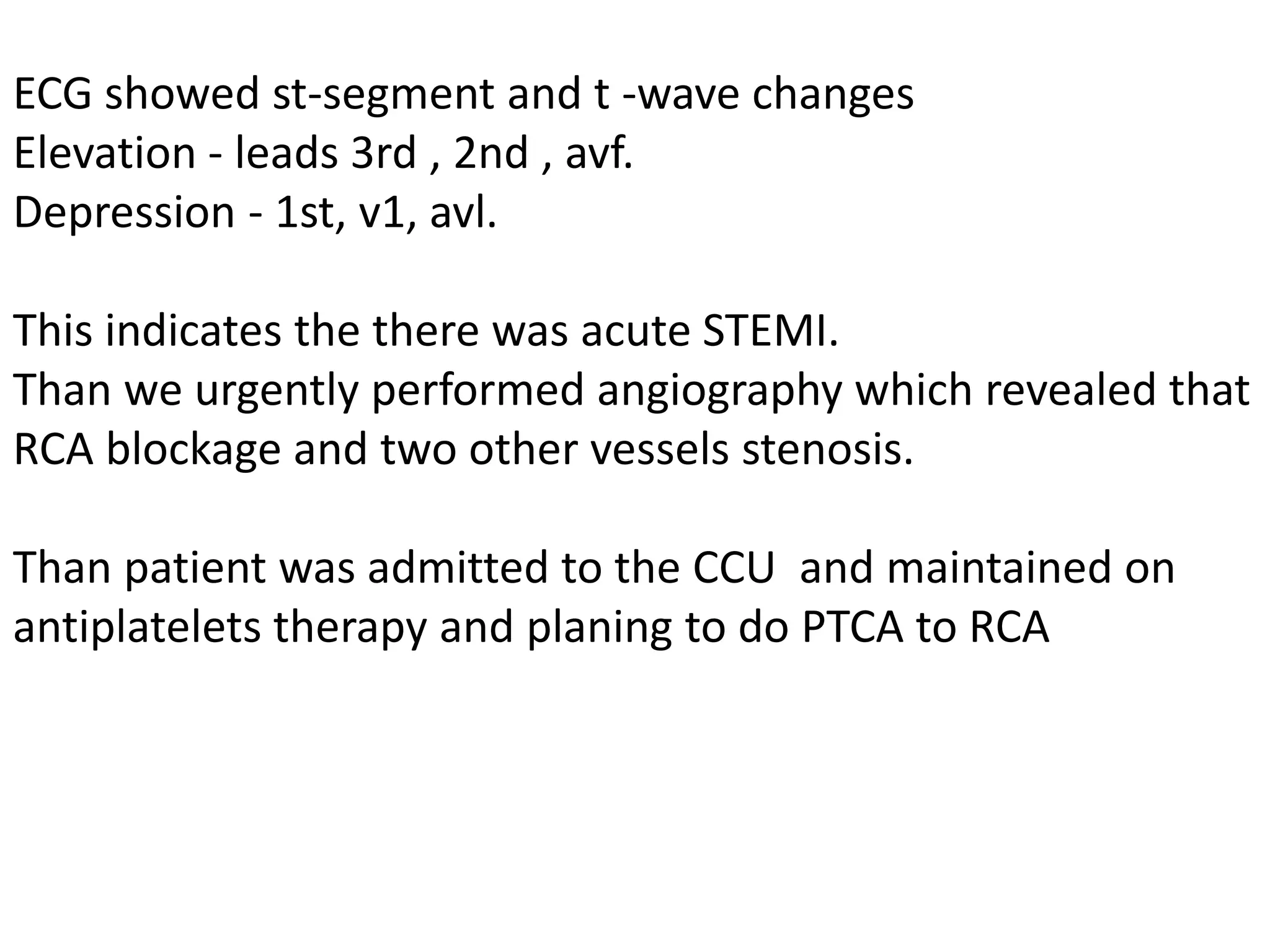 A case of 100% blocked Right coronary artery | PPTX