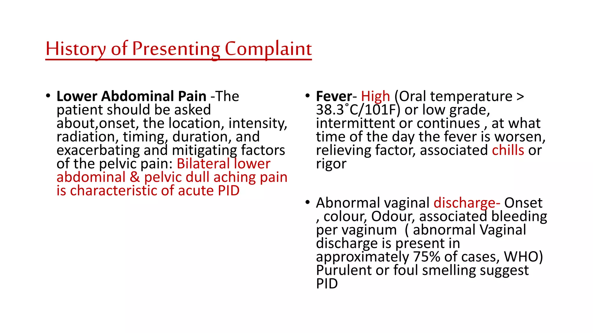 A case of acute Pelvic Inflammatory Disease (PID) | PPTX