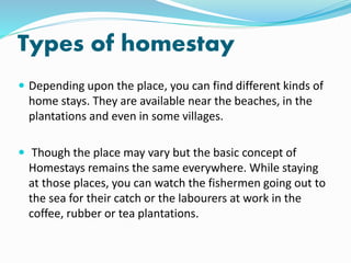 A case of a homestay concept | PPTX