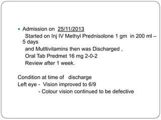 A case of atypical disc edema | PPT